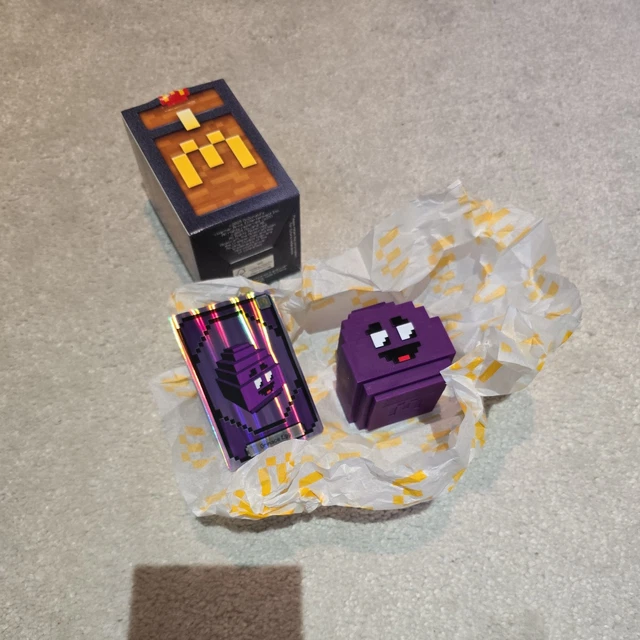 *VERY RARE* MCDONALD’S A Minecraft Movie Grimace Egg Collectible *CODE ...