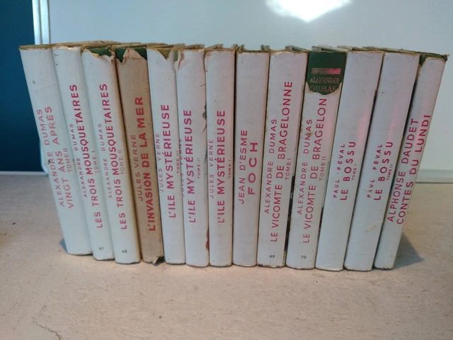 LOT 13 LIVRES de la collection La Bibliothèque Verte Librairie Vintage ...