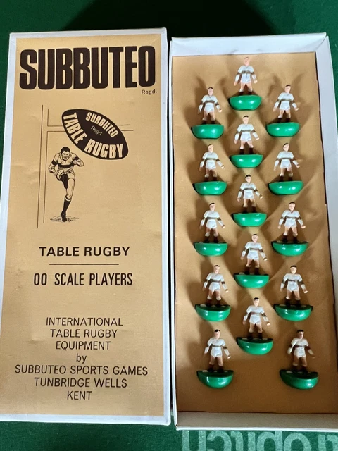SQUADRA DI RUGBY Subbuteo - raro R15 Plymouth Albion - 15 giocatori EUR ...