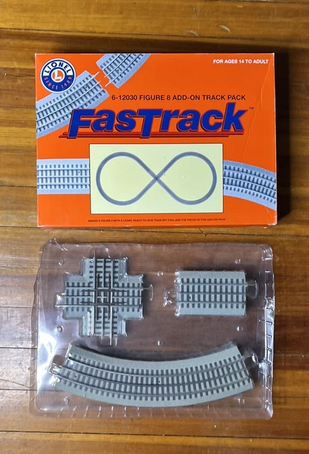 LIONEL FASTRACK ELECTRIC O Gauge Model Train Figure 8 Track Add-On Pack ...