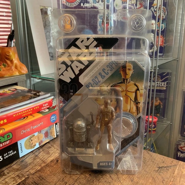 HASBRO STAR WARS Modellino 30th Anniversary McQuarrie Concept R2-D2 & C ...