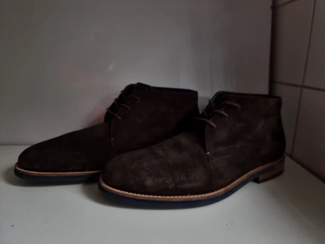 TED BAKER DESIGNER Uk 8 Eu 42 Mens Dark Brown Suede Leather Chelsea ...