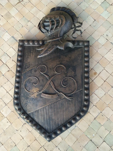 BLASON DES CHEVALIERS en Métal Riveté Ancien XIXème Religieux . EUR 145 ...