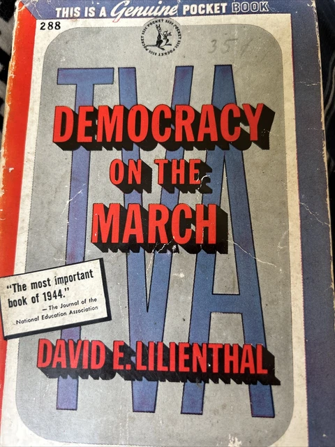 TVA: DEMOCRACY ON THE MARCH By Lilienthal David E 1945 £8.69 - PicClick UK