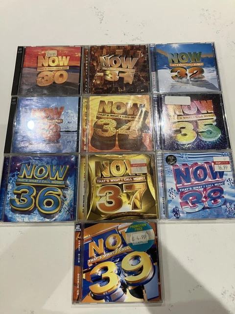 NOW THATS WHAT i call music Vol 30 31 32 33 34 35 37 38 & 39 Complete ...