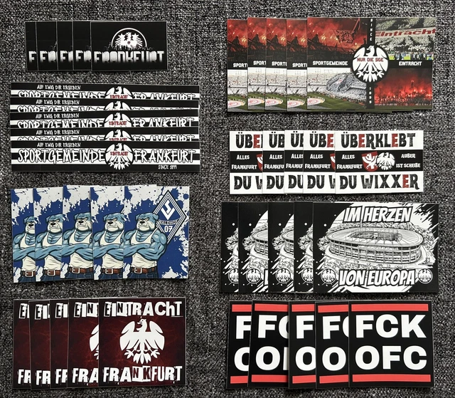 AUFKLEBERSAMMLUNG FUSSBALL EINTRACHT Frankfurt Szenekleber Ultras ...
