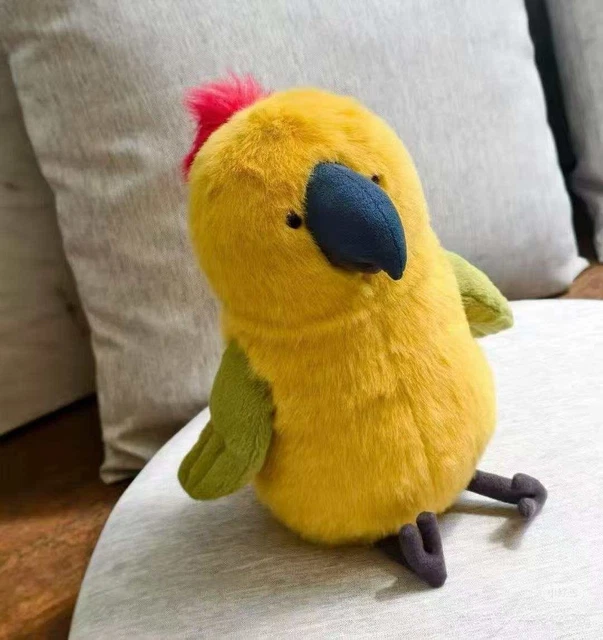 JELLYCAT BUDGEBY PARROT Plush Stuffed Animal Ultra Soft Free Dust Bag ...