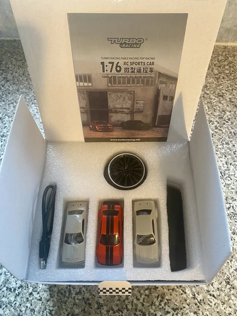 TURBO RACING C75 Red RTR 1:76 Scale RC Drift Car/sports car Boxed ( New ...