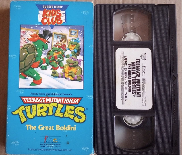 TEENAGE MUTANT NINJA Turtles The Great Boldini VHS Video FHE Burger ...