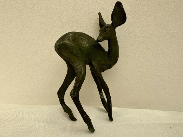 FAON EN BRONZE Patine Verte Du Sculpteur Raoh Schorr ( 1901 - 1991 ...