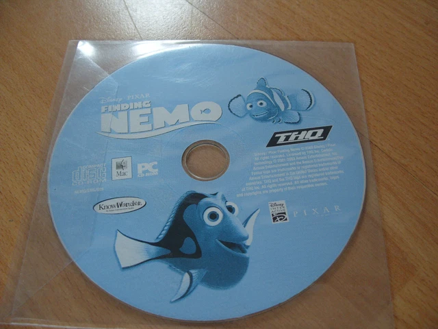 DISNEY PIXAR - Finding Nemo PC CD-ROM Game for WINDOWS 98 / 2000 / ME ...