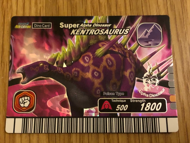 DINOSAUR KING CARD Super Alpha Kentrosaurus Series 2 4th Edition £26.00 ...