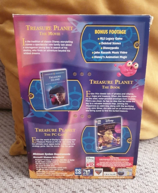 TREASURE PLANET DISNEY DVD + PC Game and Novel Box Set UK PAL Region 2 ...