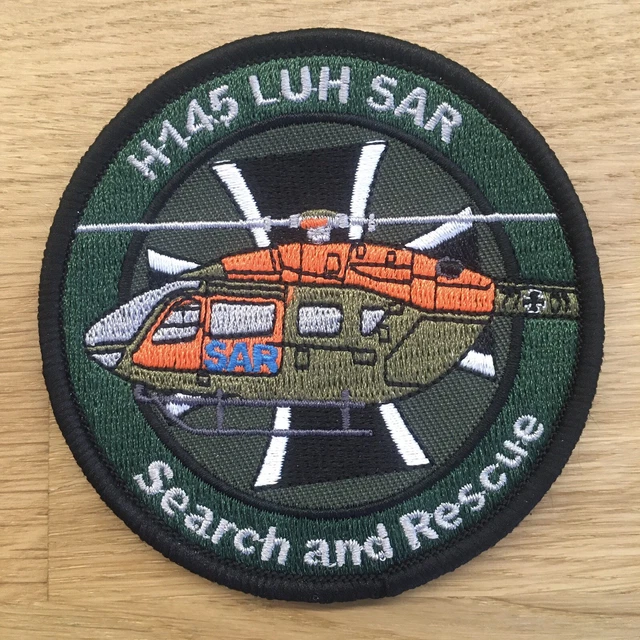 LUFTRETTUNG SAR H145 Search and Rescue Patch Aufnäher Abzeichen RTH EUR ...