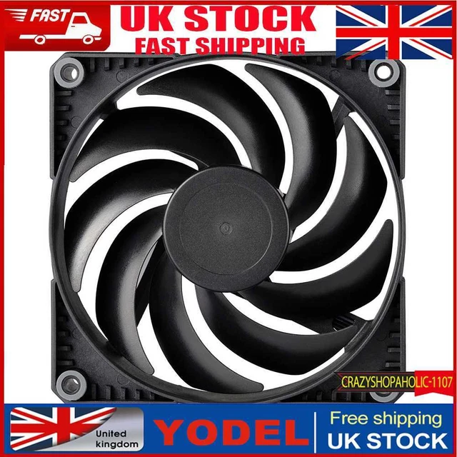 PHANTEKS 4-PIN PWM PC Case Cooling Fan Hydraulic Bearing Radiator CPU ...