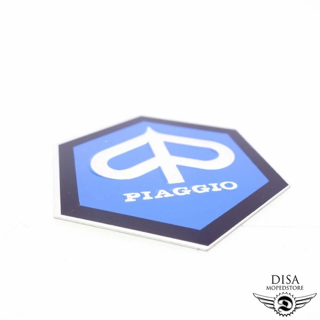 EMBLEM LOGO PLAKETTE Aufkleber Sticker 42x48 für Piaggio Vespa APE EUR ...
