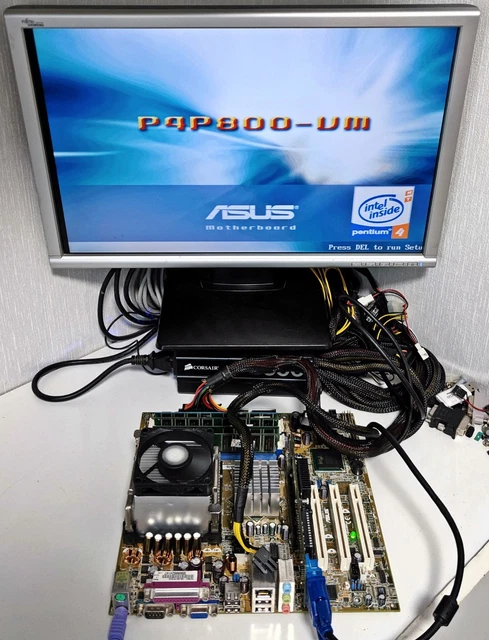 ASUS P4P800-VM/S REV:1.06 Intel 865G Socket 478 Motherboard + CPU + 2GB ...