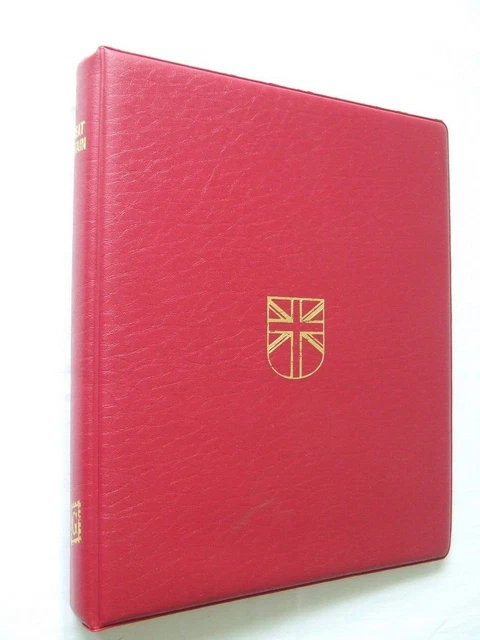 STANLEY GIBBONS GREAT Britain Red Padded 4-Ring Stamp Album $28.46 ...