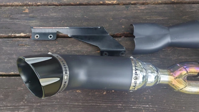 HARLEY-DAVIDSON PYTHON EXHAUST System 2-1 Black Fl 2007-2016 Blk 07-16 ...