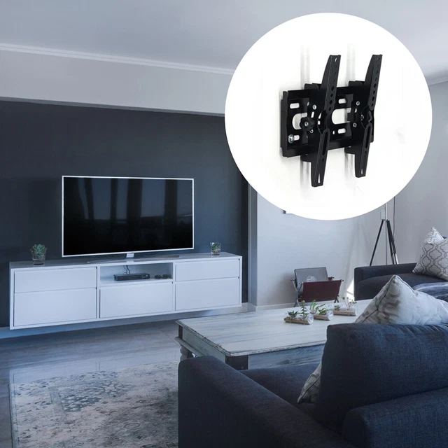 MEUBLE TÉLÉVISION SUPPORT Mural Ajustable Fixation Universelle Pour TV ...
