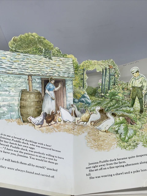 THE JEMIMA PUDDLE-DUCK Pop-up Book by Beatrix Potter (Hardcover, 1985 ...