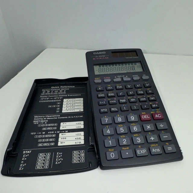 CASIO FX-300W SVPAM 2 Way Scientific Calculator Math Algebra Statistics ...