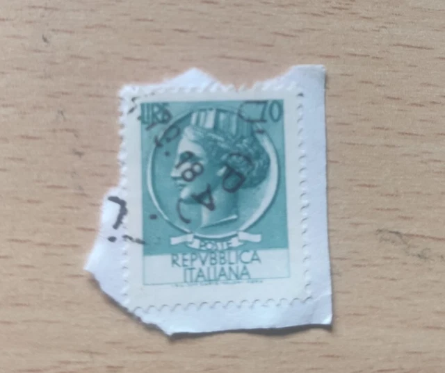 FRANCOBOLLO SIRACUSANA 70 Lire POSTE REPUBBLICA ITALIANA nuovo RARO ...