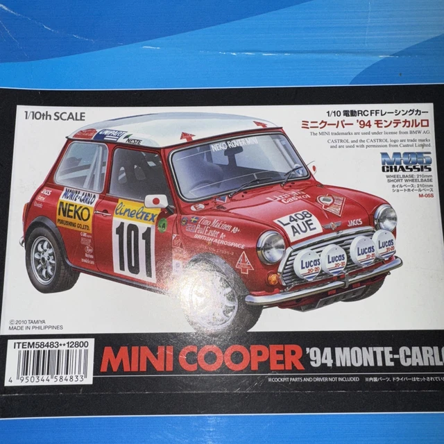 NEW TAMIYA MINI Cooper Rally 94 Monte Carlo Boxed £125.50 - PicClick UK