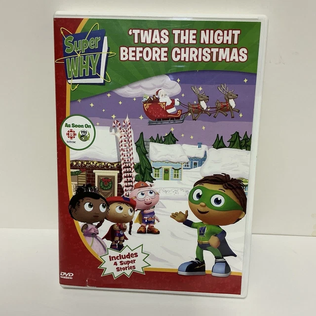 SUPER WHY DVD 'Twas The Night Before Christmas PBS CBC Kids 4 Episodes ...
