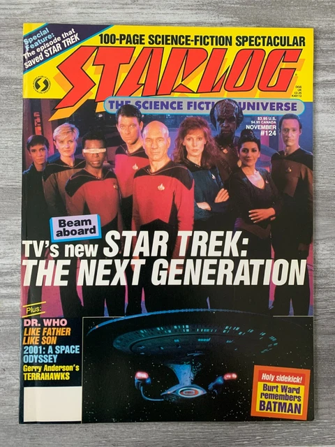 1987 STARLOG MAGAZINE #124 FN+6.5 Star Trek Next Generation/Doctor Who ...