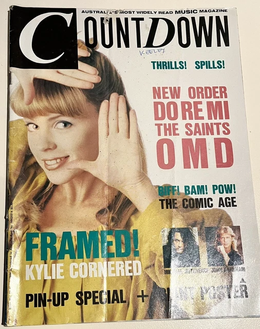 COUNTDOWN MAGAZINE MARCH 1988 Kylie Do Re Mi The Saints O M D John ...