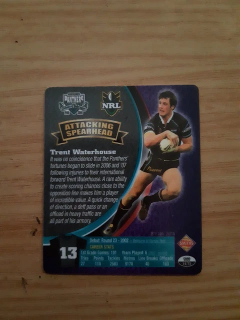 🔥2008 FOOTY LEGENDS Tazo Series *Trent Waterhouse*🔥 $2.00 - PicClick AU