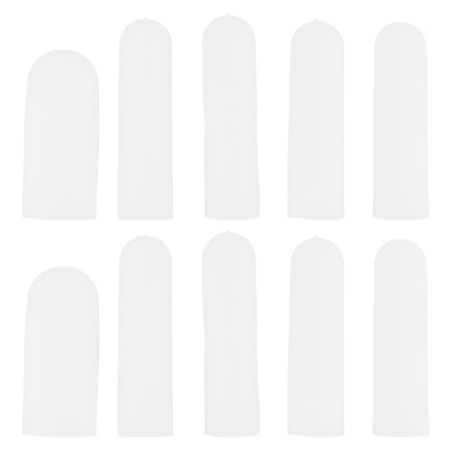 10 PCS BIANCA Lettino Con Grilletto Dito Martello Cuscinetto Mais Gel ...