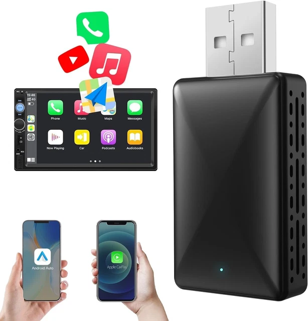 BLUETOOTH APPLE WIRELESS Carplay Adapter Converts Factory Wired Carplay ...