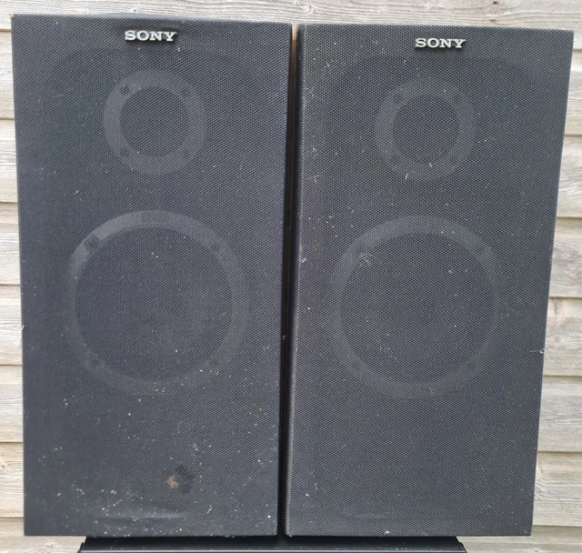 SONY SS-E34 LOUDSPEAKERS - 1980s vintage. For spares or repair £15.00 ...