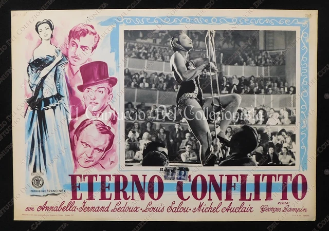 1948 FILM ETERNAL CONFLICT / ETERNO CONFLITTO Director Charles Frend Poster 3/9 EUR 20,00 ...