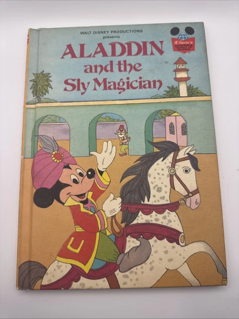 WALT DISNEY ALADDIN And The Sly Magician 1st edition 1980 Mickey Mouse ...