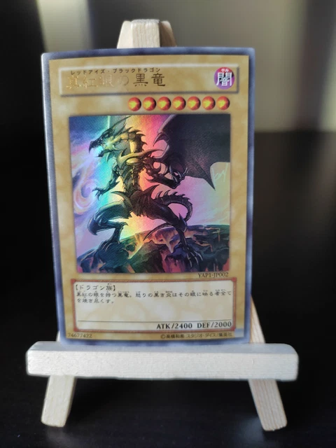 YU-GI-OH ROTÄUGIGER SCHWARZER Drache Ultra Rare YAP1-JP002 Red-Eyes Black Dragon EUR 19,95 ...