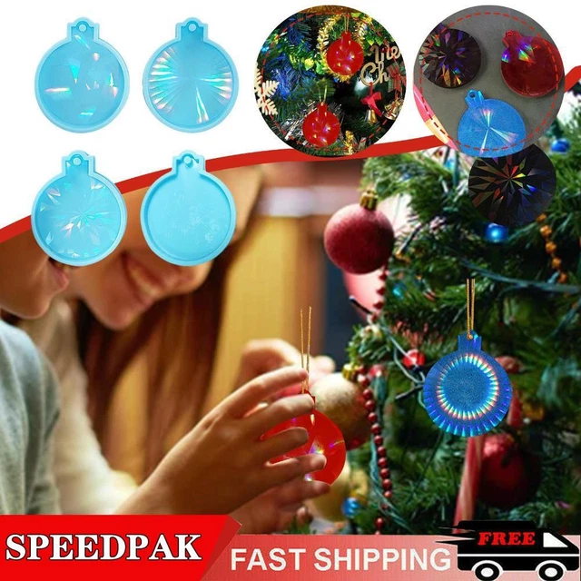NEW CHRISTMAS DIY Holographic Resin Moulds Silicone Epoxy Casting Mold ...