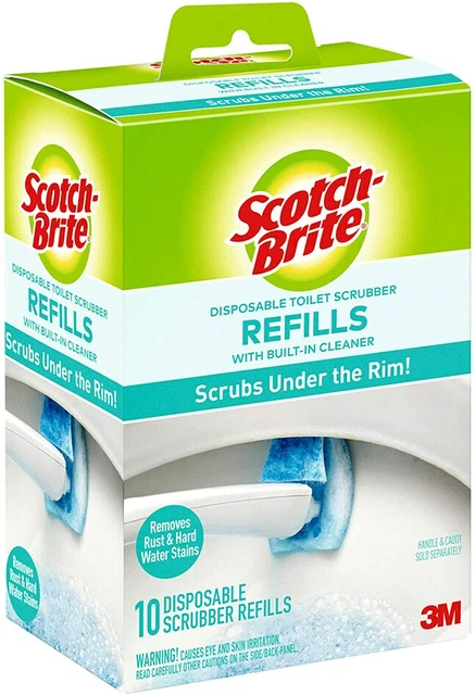 SCOTCH BRITE DISPOSABLE scrubber refills 3 pack ( 30 refills) $78.00 ...