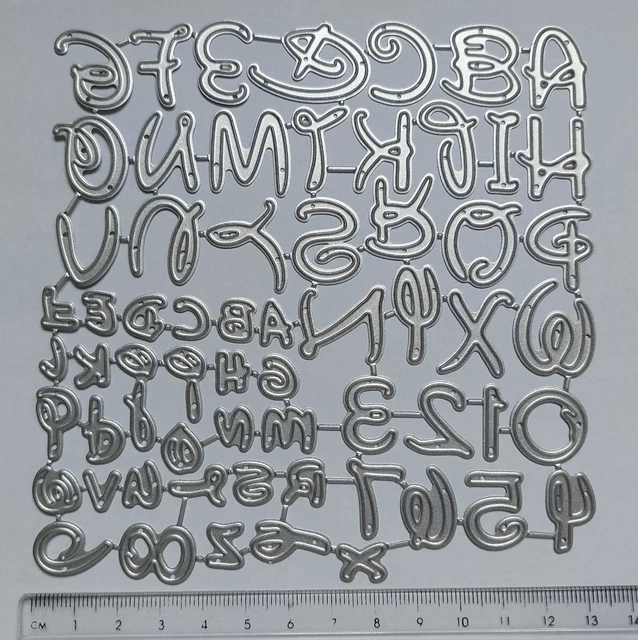 DISNEY FONT ALPHABET and Numbers - Disney Cutting Die £9.99 - PicClick UK