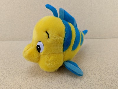 DISNEY FLOUNDER PLUSH from The Little Mermaid Fish Ariel 8" £8.93 ...