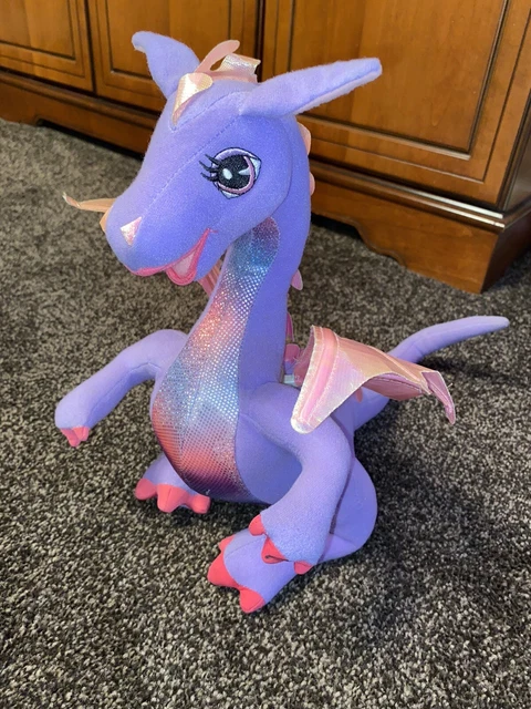BARBIE AS RAPUNZEL 2002 Penelope Dragon Plush Talking Great Working ...