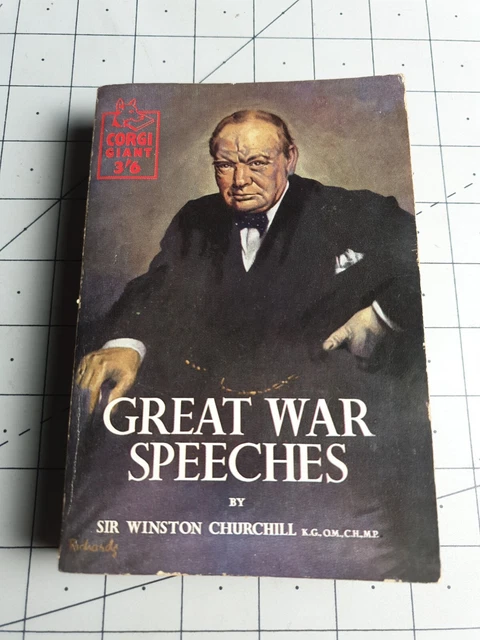 GREAT WAR SPEECHES Winston Churchill Corgi Giant 1957 Paperback Book £9.00 - PicClick UK