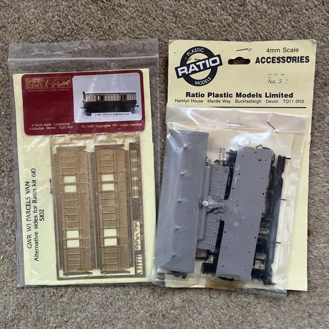 SHIRE SCENES ALTERNATE brass sides for Ratio 610 S102 GWR W1 parcels ...