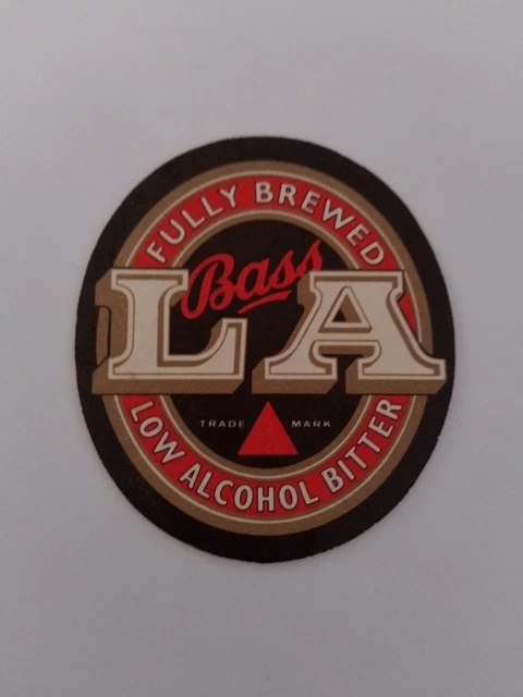 BASS LA FULLY Brewed Low Acohol 1988 Vintage Beer Mat £1.21 - PicClick UK