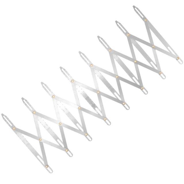 EQUAL SPACE DIVIDER Rulers Woodworking Sewing Measuring Ruler Expanding ...