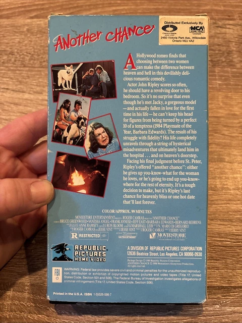 ANOTHER CHANCE W/ Bruce Greenwood (VHS, 1989, Republic Pictures) $18.98 ...