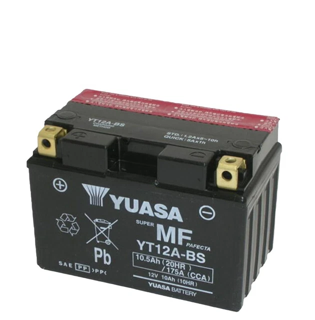 BATERÍA YUASA YT12A-BS/CT12A-BS Para Suzuki SV650, S, A, Sa 650 2010 ...