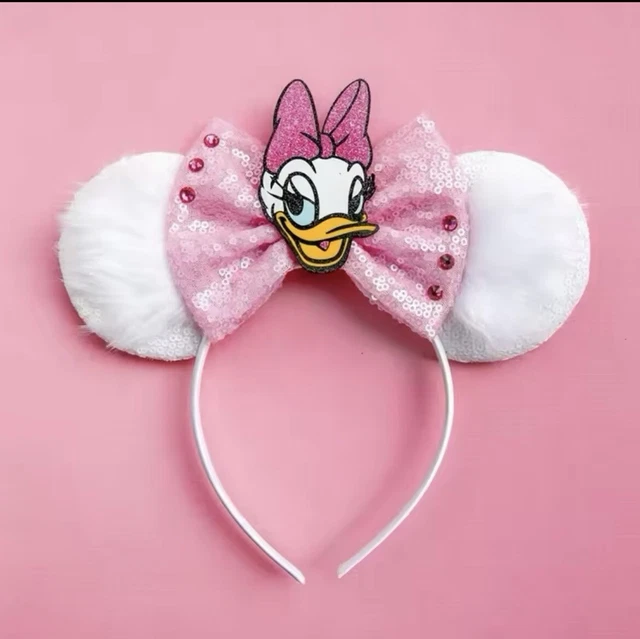 DISNEY INSPIRED DAISY Duck Mickey Mouse Ears Headband Fluffy £6.95 ...